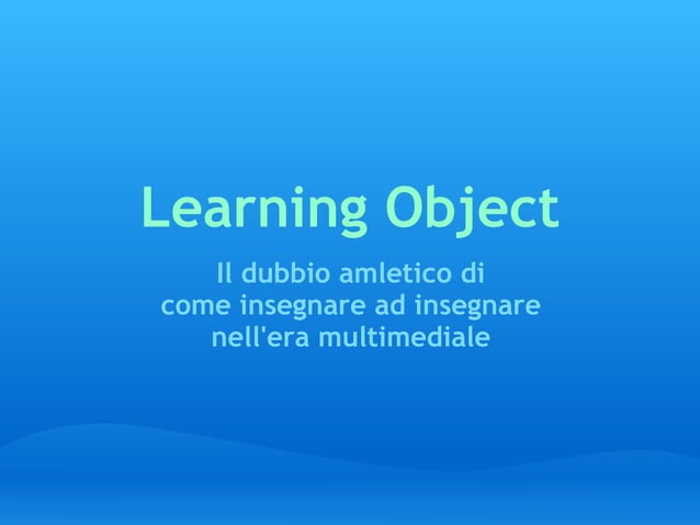 learning object | PPT