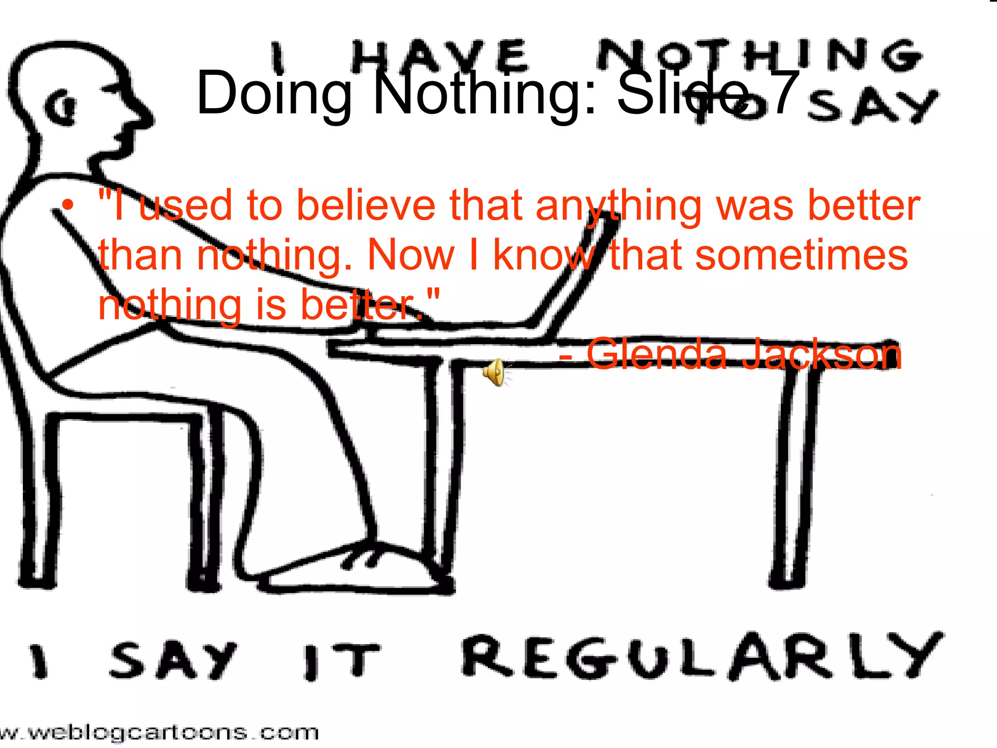 A project about doing absolutely nothing | PPT
