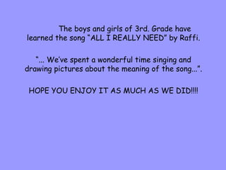 All i really need | PPT