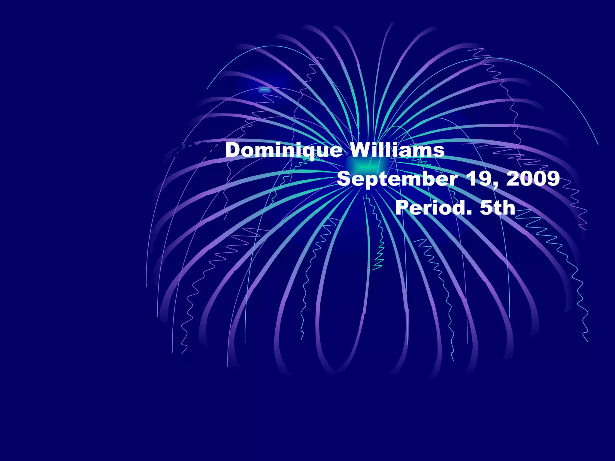 Dominique Williams - 5th | PPT