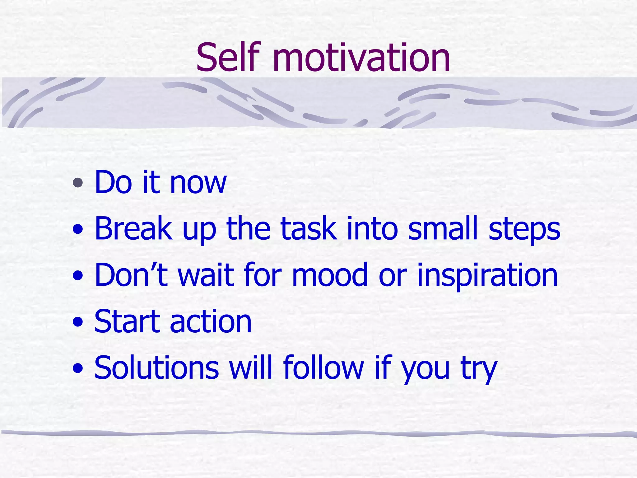 Self Motivation | PPT