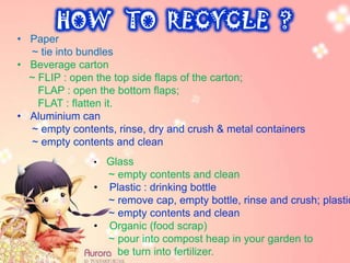 Reduce, Reuse, Recycle | PPTX