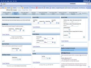 CRM at Oracle: Self Service Sales Campaigns | PPTX