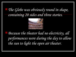 THE GLOBE THEATER | PPT
