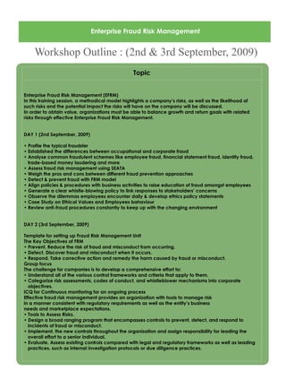 Enterprise Fraud Risk Management | PDF