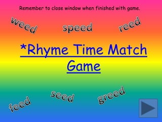 Rhyming Internet Activity | PPSX