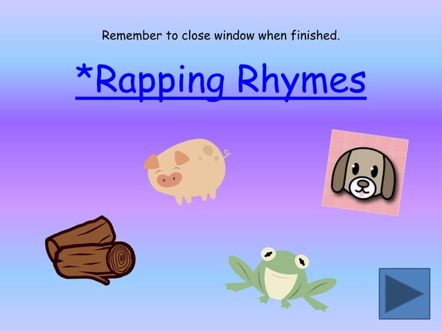 Rhyming Internet Activity | PPT