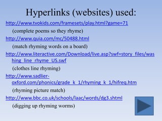 Rhyming Internet Activity | PPSX