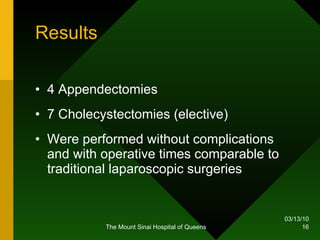 \Minilaparoscopy As An Alternative To Natural Orifice Surgery | PPT