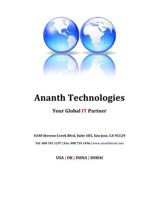 Ananth Technologies Corporate Profile | PDF