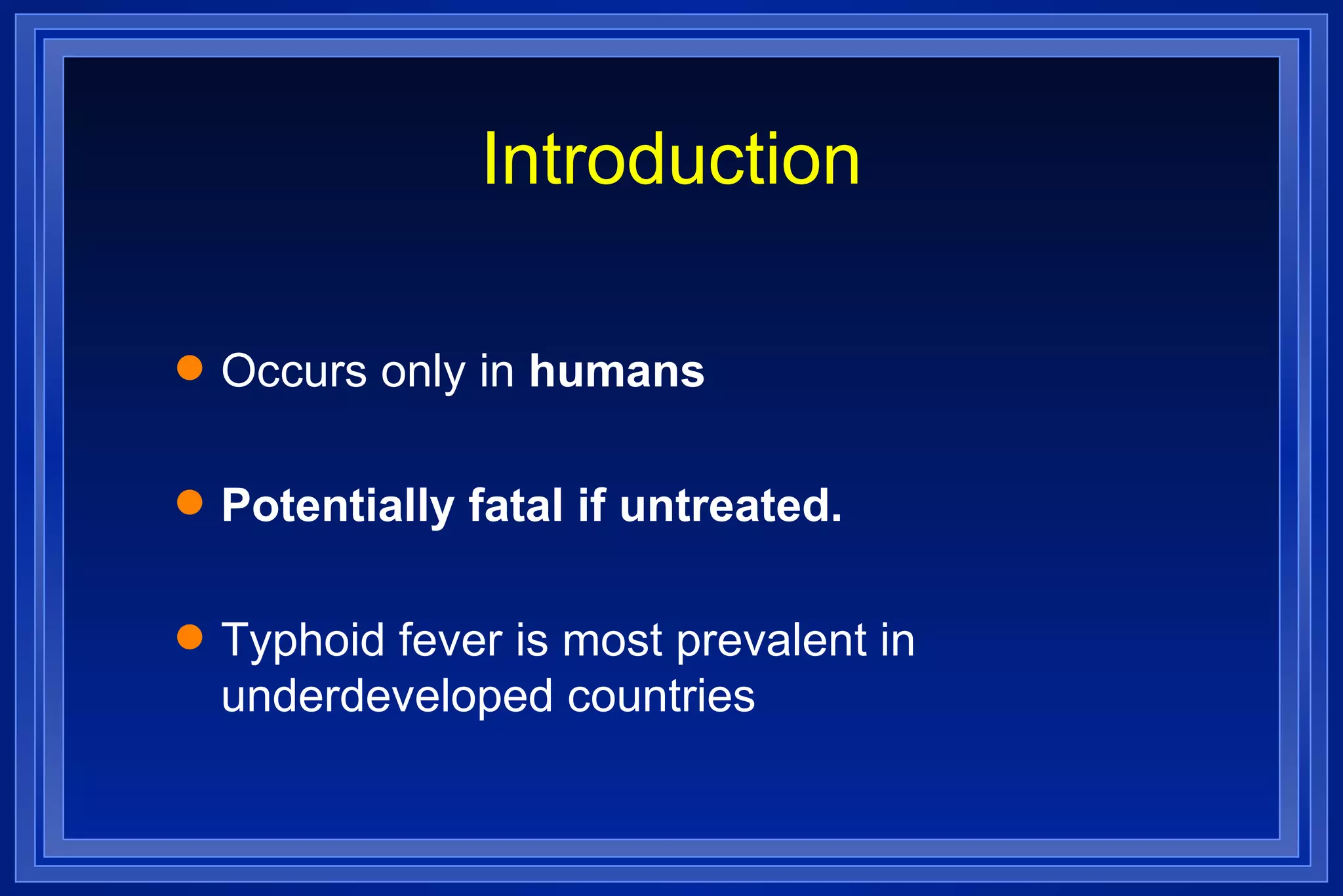 Typhoid Fever | PPT