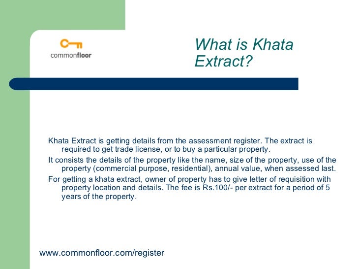 Khata Transfer and Registaration Process