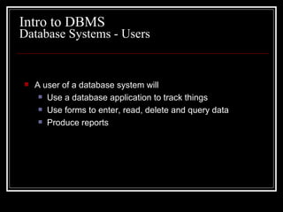 Data Base Management System | PPT