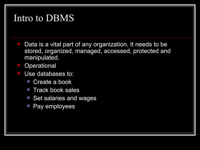 Data Base Management System | PPT