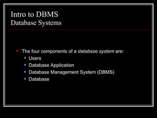 Data Base Management System | PPT