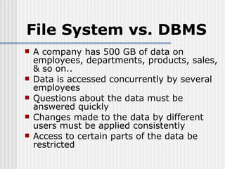 Files Vs DataBase | PPT