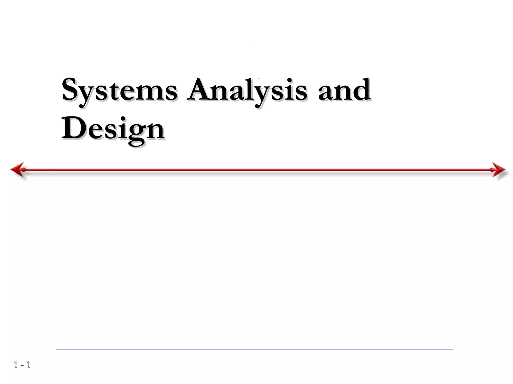 System Analysis and Design | PPT