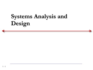 System Analysis and Design | PPT