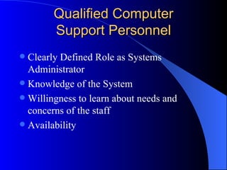 Elements of a Successful Computer System ver 1.0 | PPT
