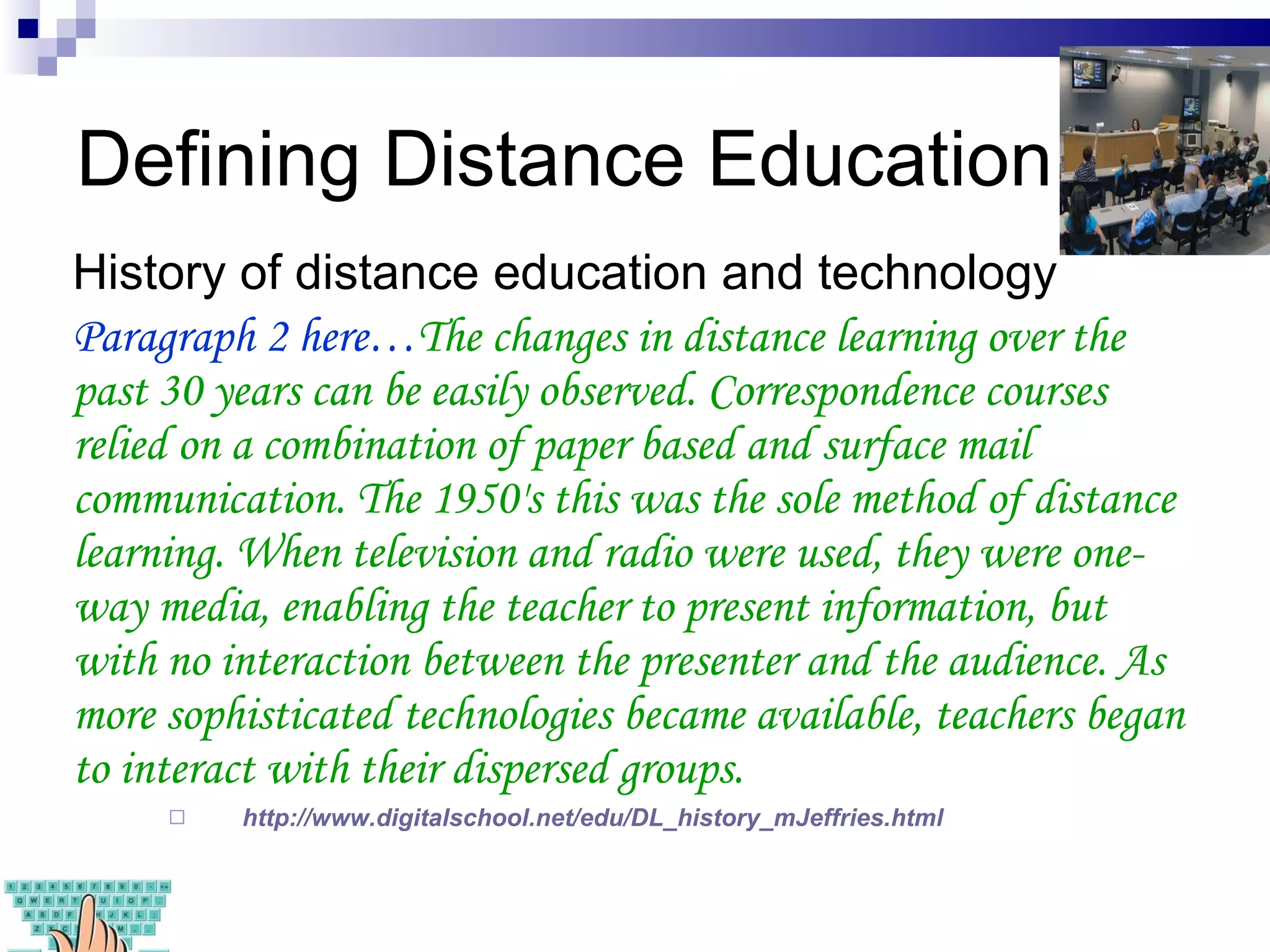 Distance Education | PPT