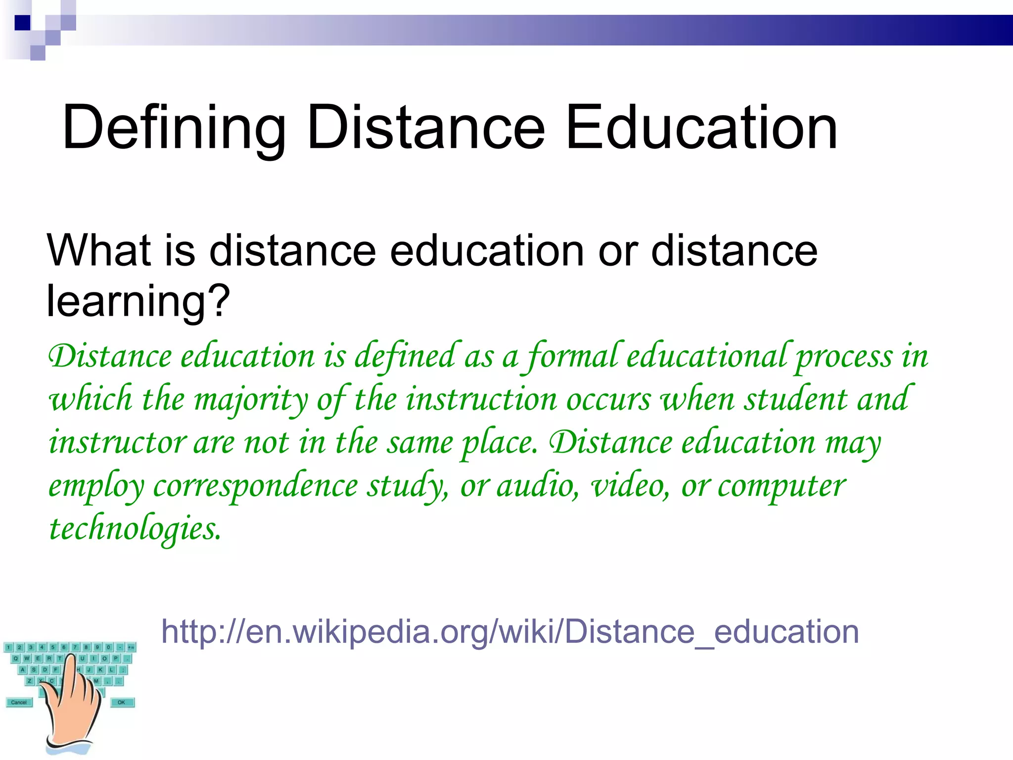Distance Education | PPT