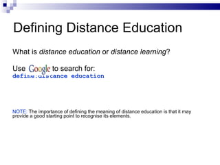 Distance Education | PPT