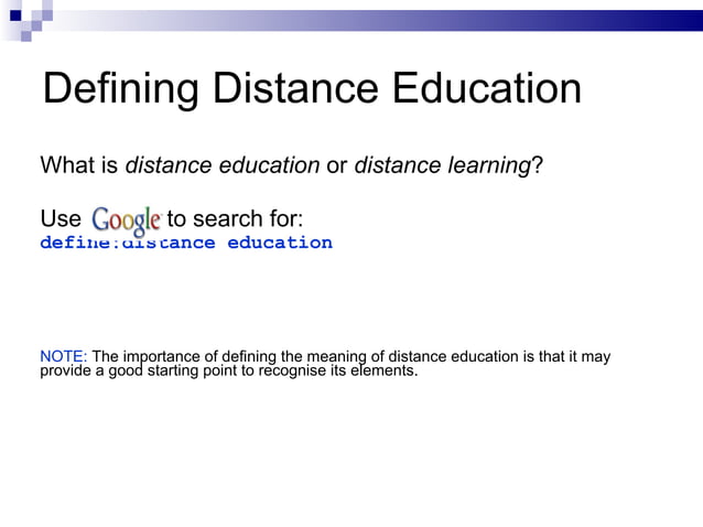 Distance Education | PPT