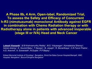 Nimotuzumab Chemoradiation in Head & Neck cancer | PPT