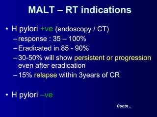 Radiotherapy Of Gastric Lymphoma | PPT