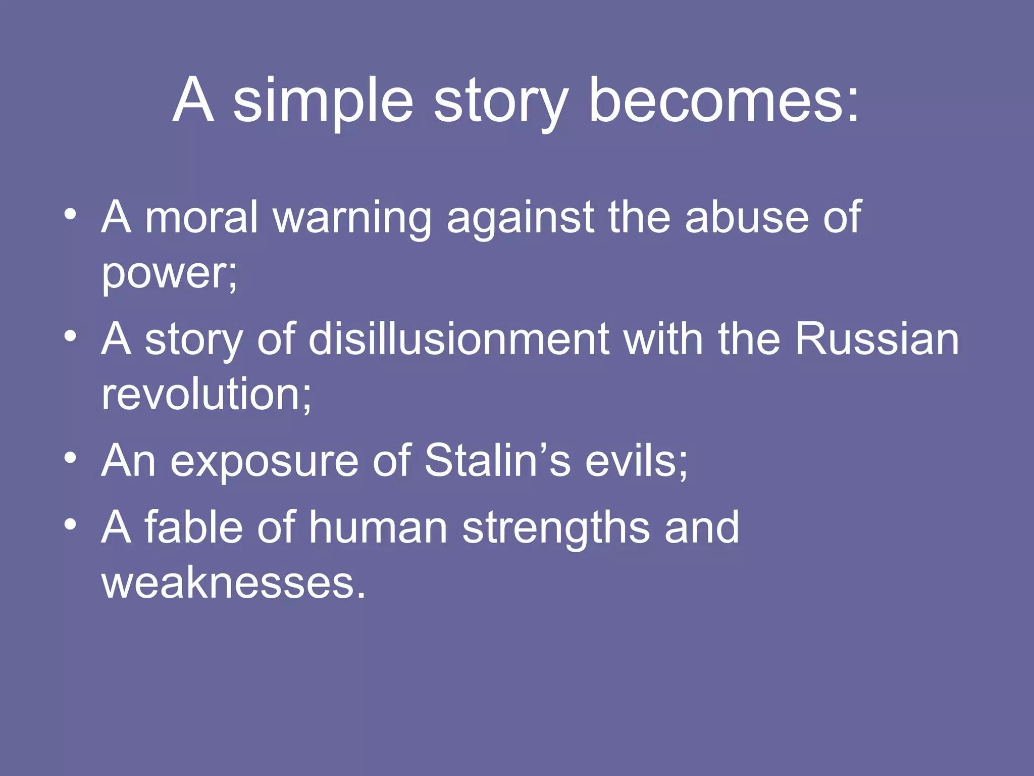 Animal Farm Allegory Powerpoint | PPT