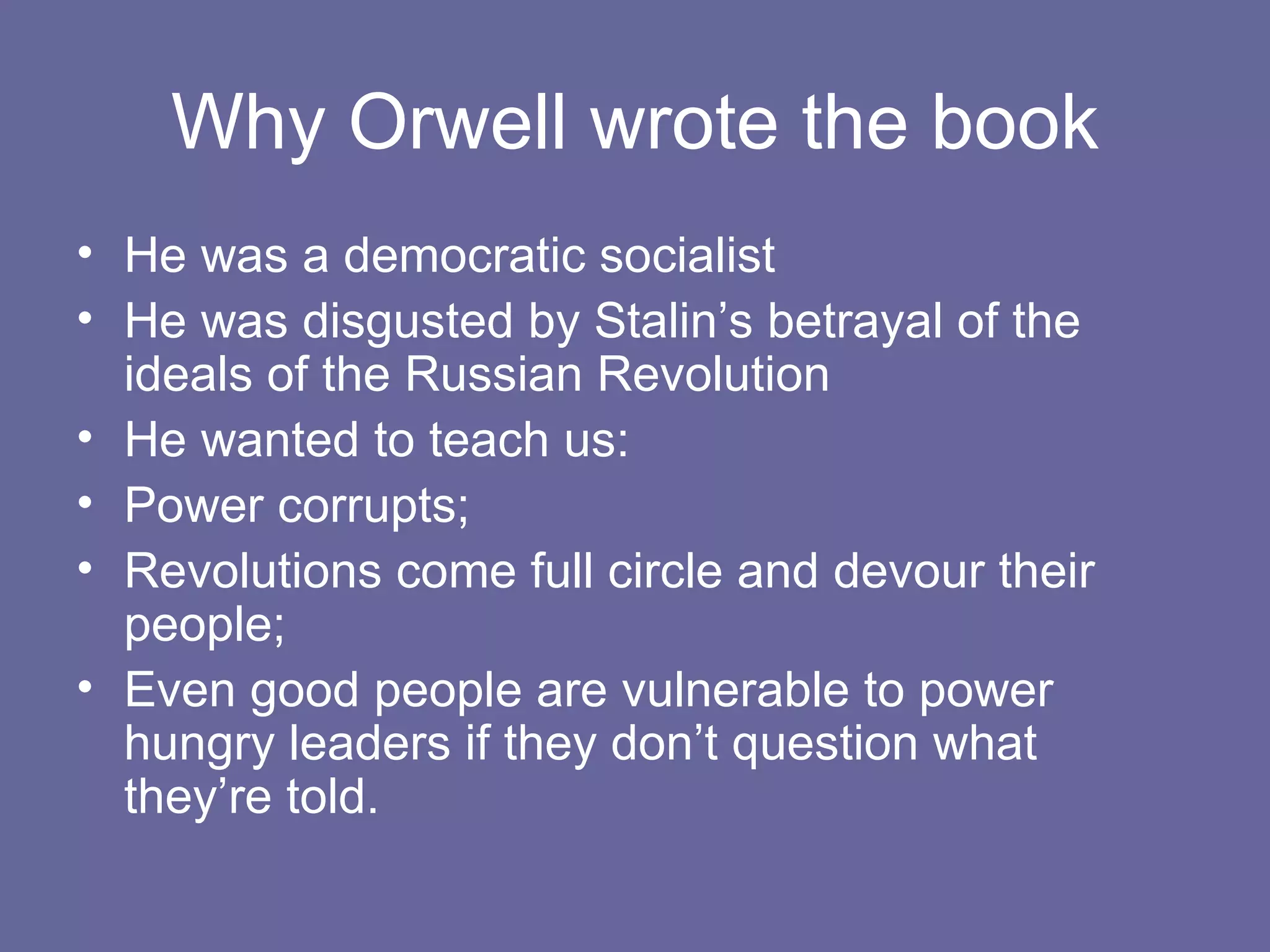 Animal Farm Allegory Powerpoint | PPT