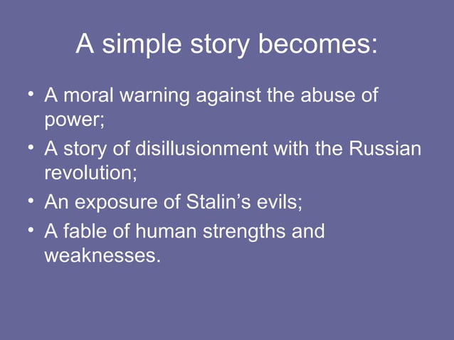 Animal Farm Allegory Powerpoint | PPT