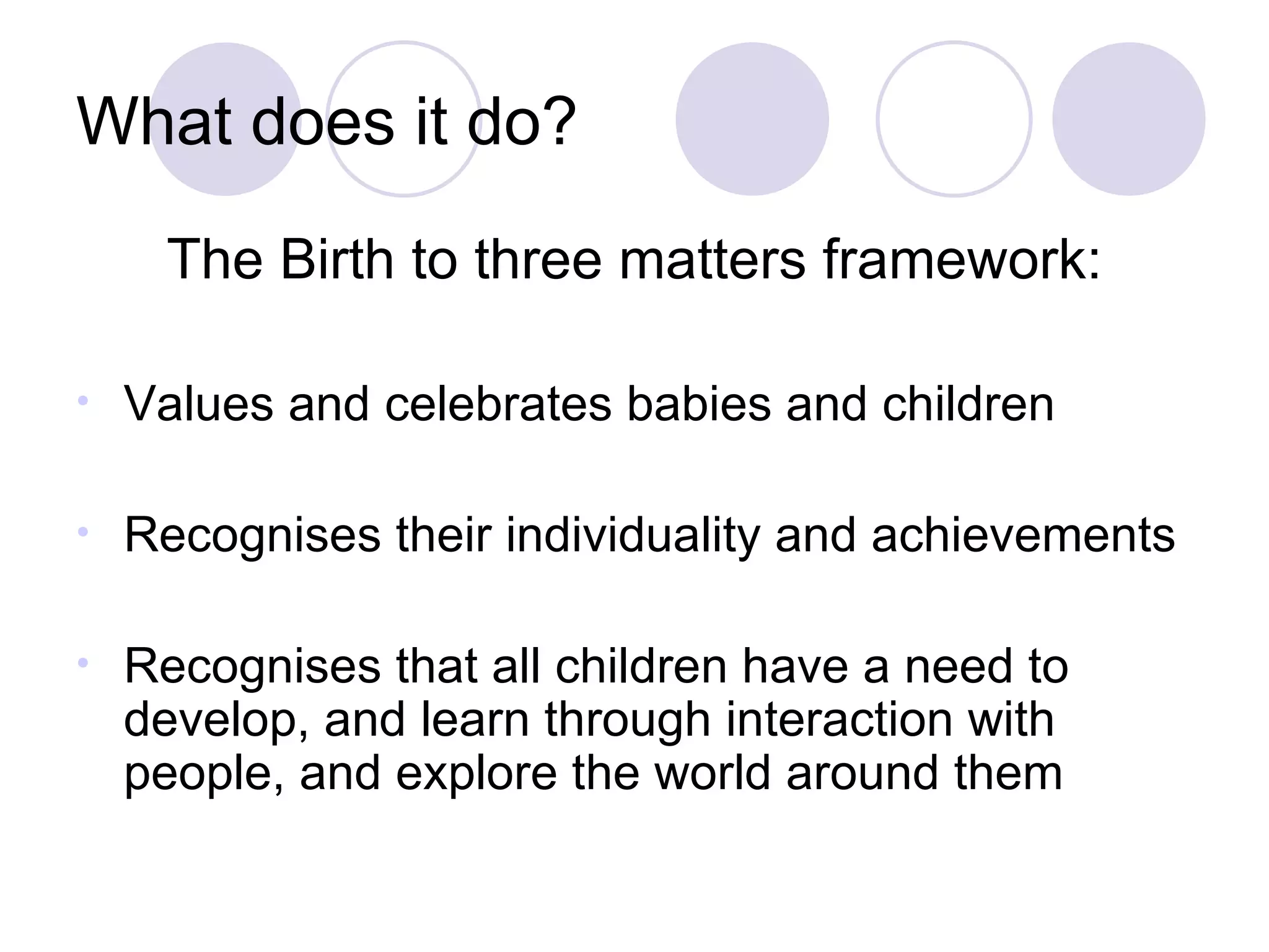 Birth to three matters | PPT