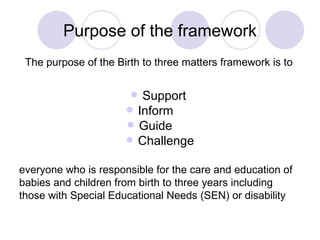 Birth to three matters | PPT