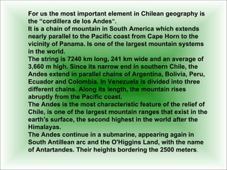 GEOGRAPHY IN CHILE | PPT