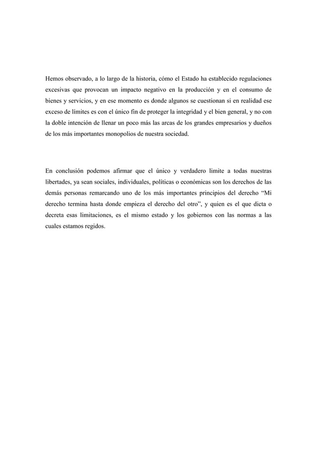 Limites A La Libertad Economica Pdf