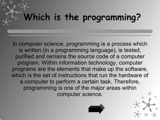 Programming | ODP | Programming Languages | Computing
