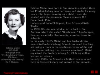 Edwina Mintel. Texas Hill Country Landscape through the Artist's Eyes ...