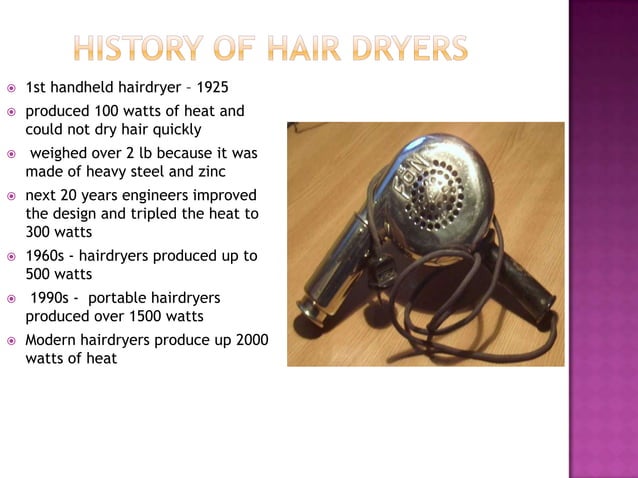 Victoria McCoy - Hair Dryers | PPTX | Hair Care | Beauty