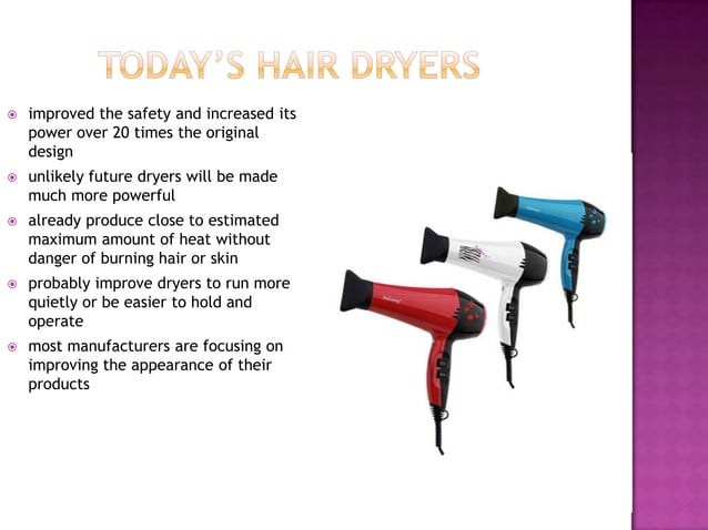 Victoria McCoy - Hair Dryers | PPTX | Hair Care | Beauty