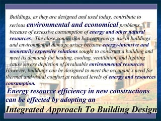 Energy Efficient and sustainable Buildings | PPT