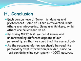 MBTI test - by Adhelia | PPT