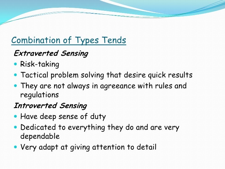 Extraverted Sensing