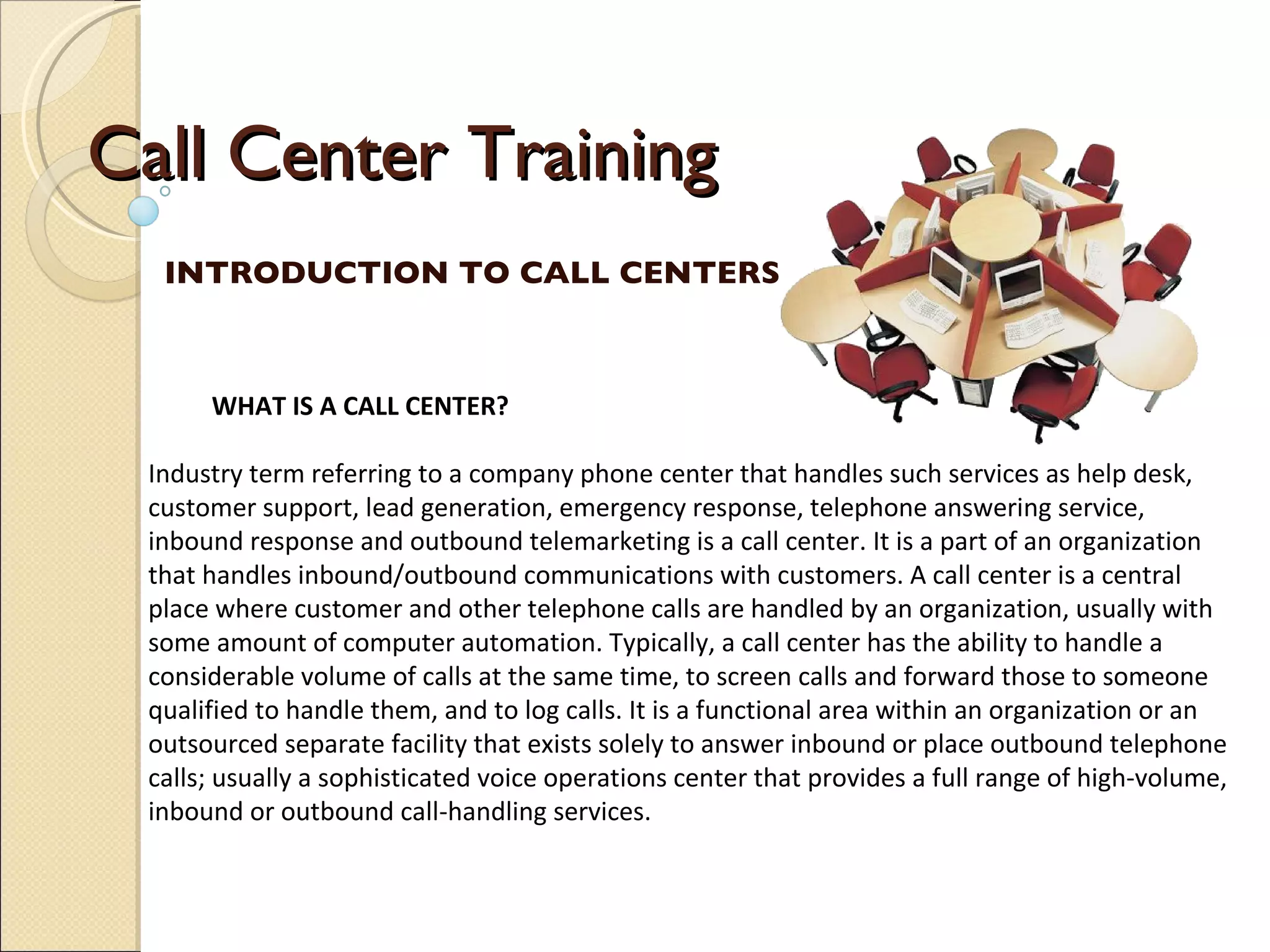 Callcenter Training | PPT