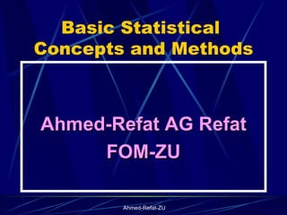 Basic Statistical Concepts and Methods | PPT