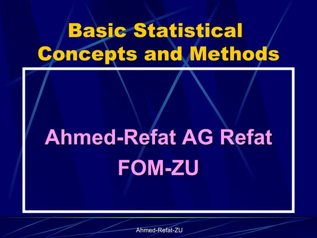 Basic Statistical Concepts and Methods | PPT | Science