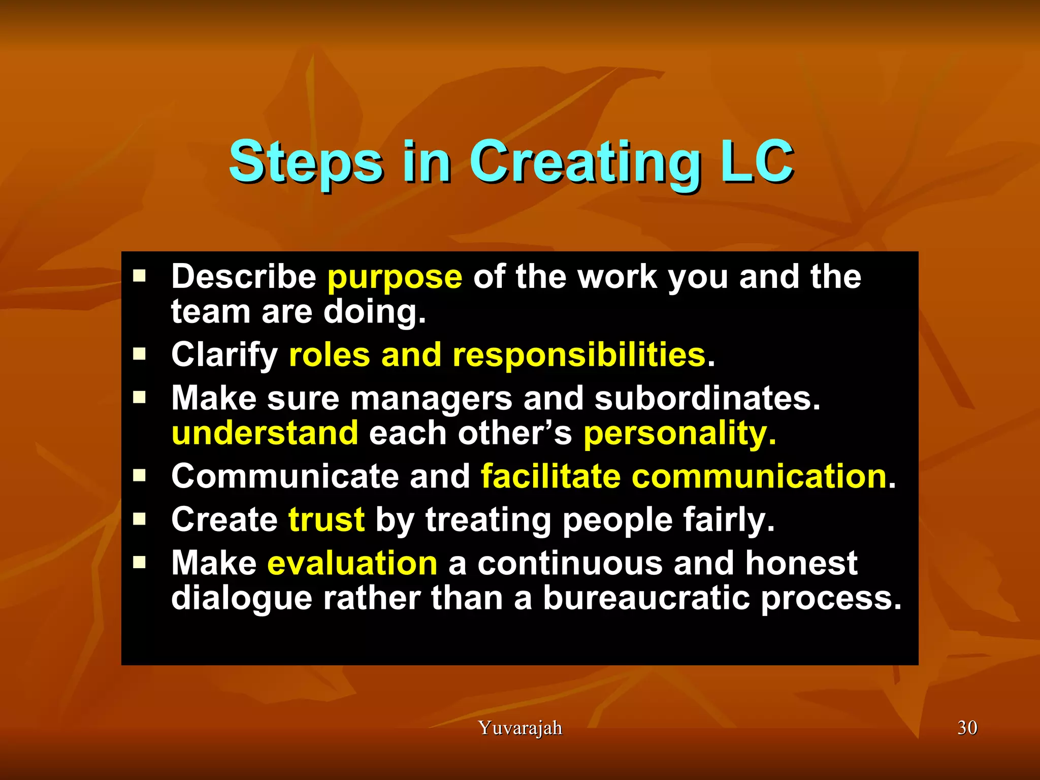Learning Organisation adapted from Peter Senge's 5th Discipline ...