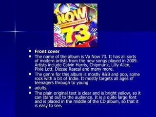 Cd of an album | PPT