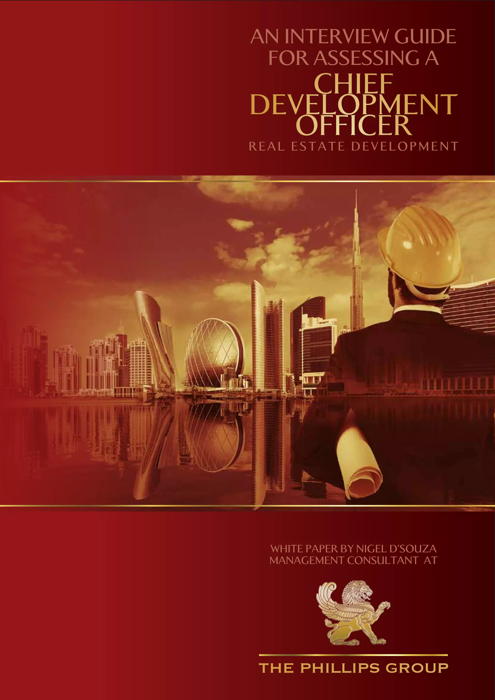 Interview Assessment Guide : Chief Development Officer - Real Estate | PDF