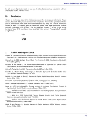 CDOs in plain english | PDF